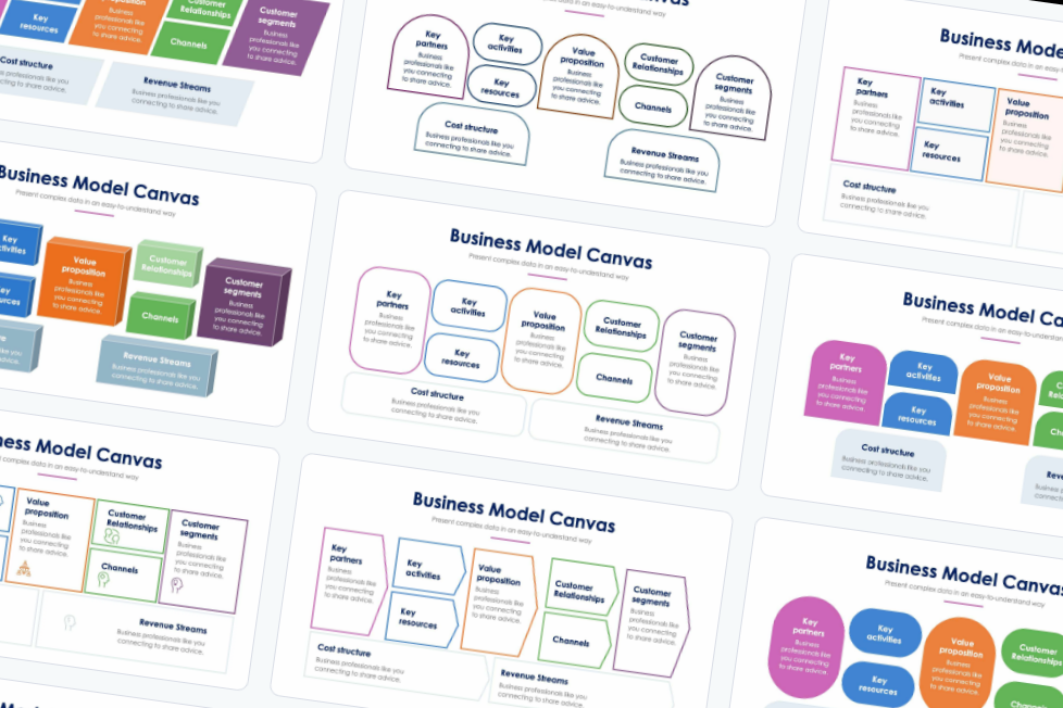 Business Model Canvas Slides | Slideloom