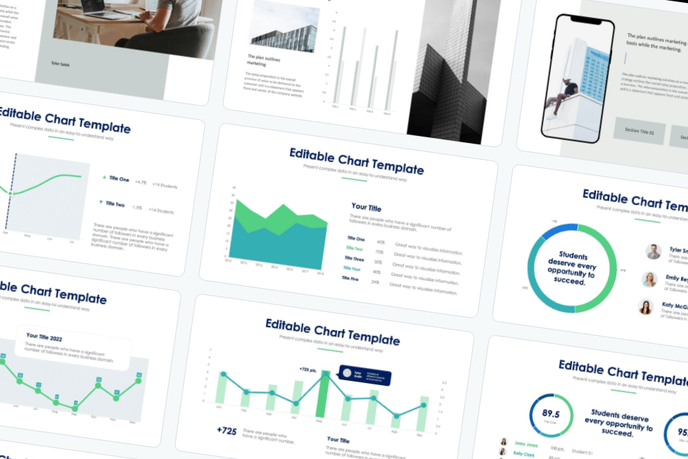 Editable Charts Slides | Slideloom