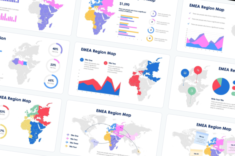 Emea Region Map Slides | Slideloom