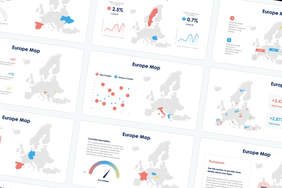 Europe Maps Slides | Slideloom