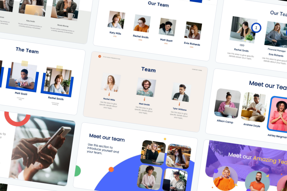 Meet Our Team Slides | Slideloom