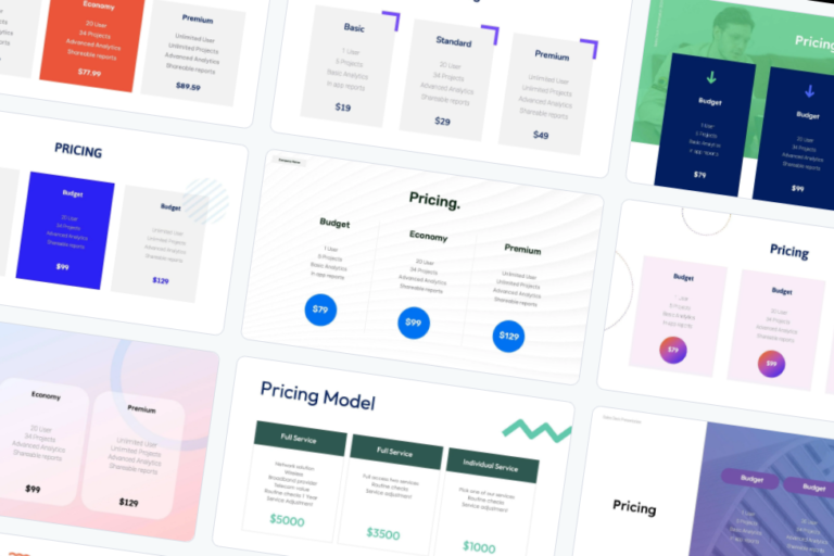 Pricing Model Slides | Slideloom