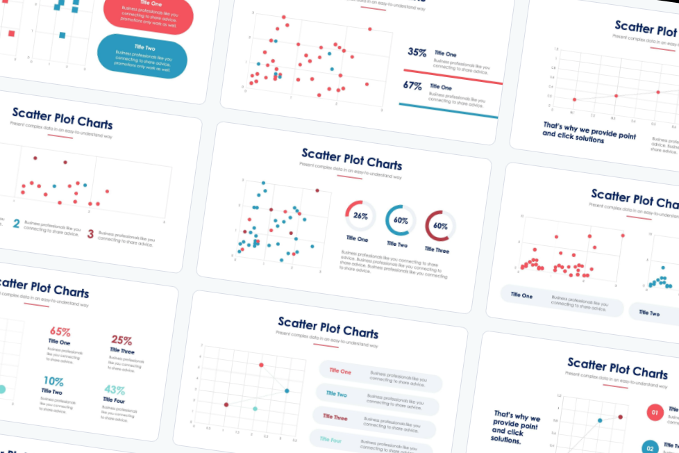 Scatter Plot Charts | Slideloom Scatter Plot Charts | Slideloom