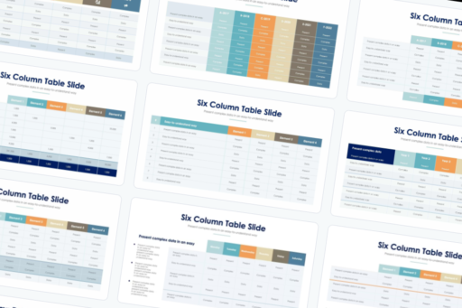 Six Column Table Slides | Slideloom