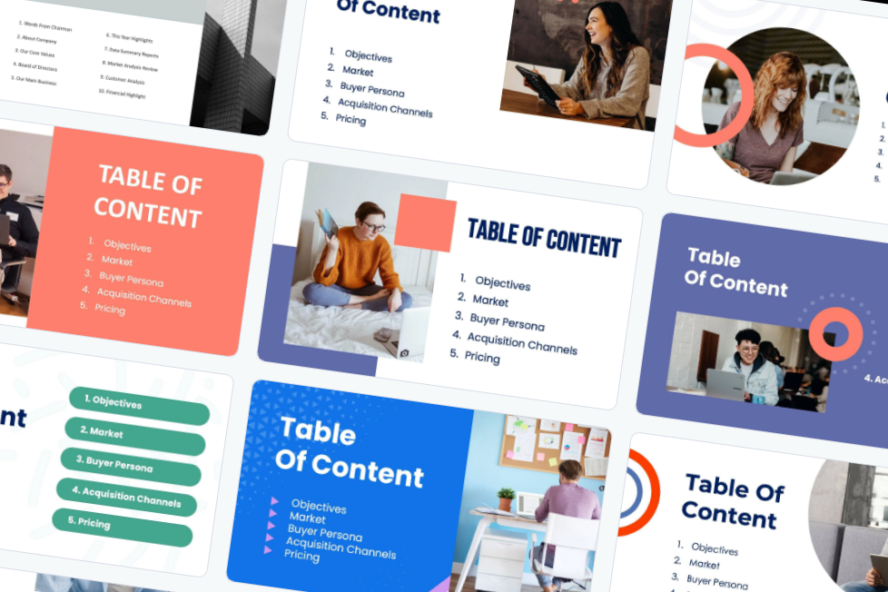 Table Of Content Slides | Slideloom