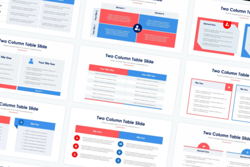 Two Column Table Slides | Slideloom
