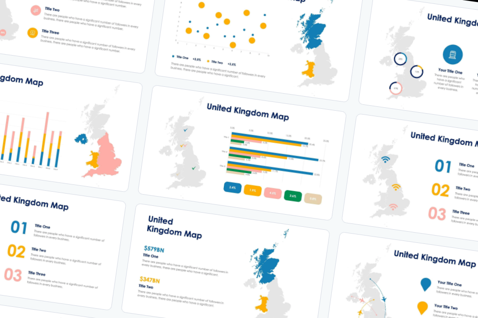 United Kingdom Map Slides | Slideloom