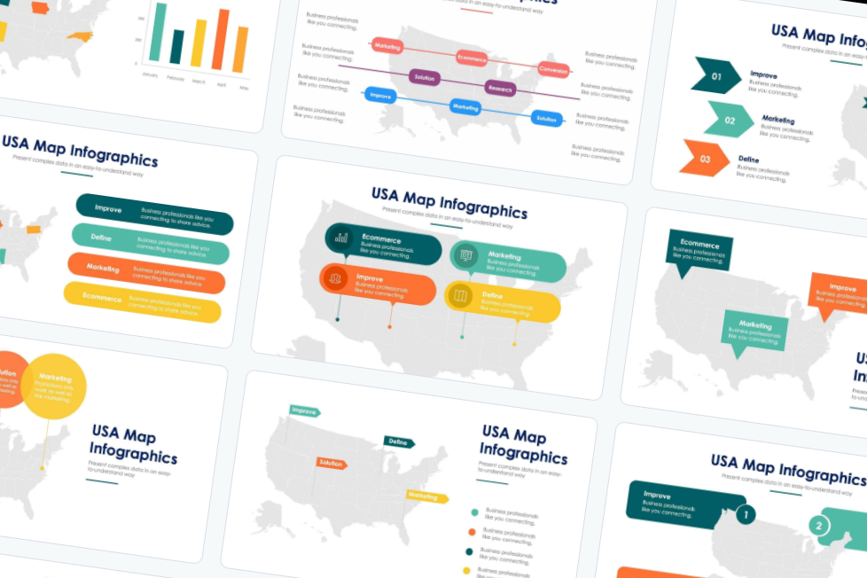 Usa Map Slides | Slideloom