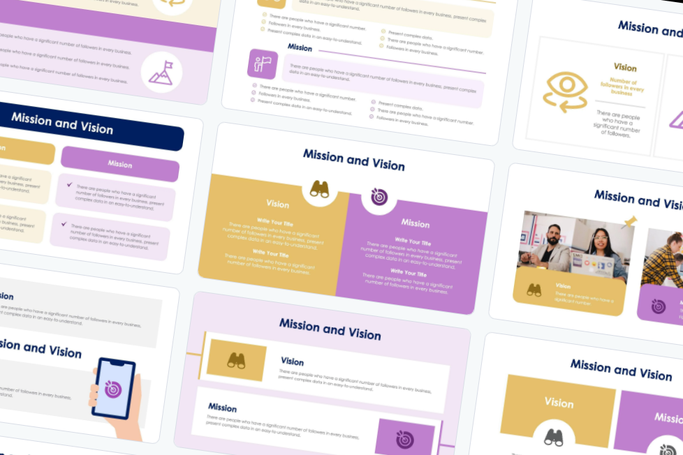 Vision And Mission Slides | Slideloom